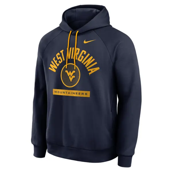 Nike West Virginia Courtside Dri-fit College Pullover Hoodie