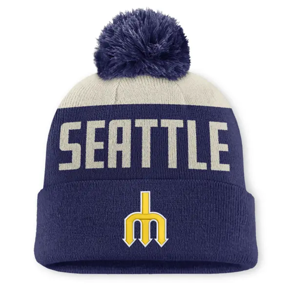 Nike Seattle Mariners Cooperstown Peak Mlb Cuffed Pom Beanie