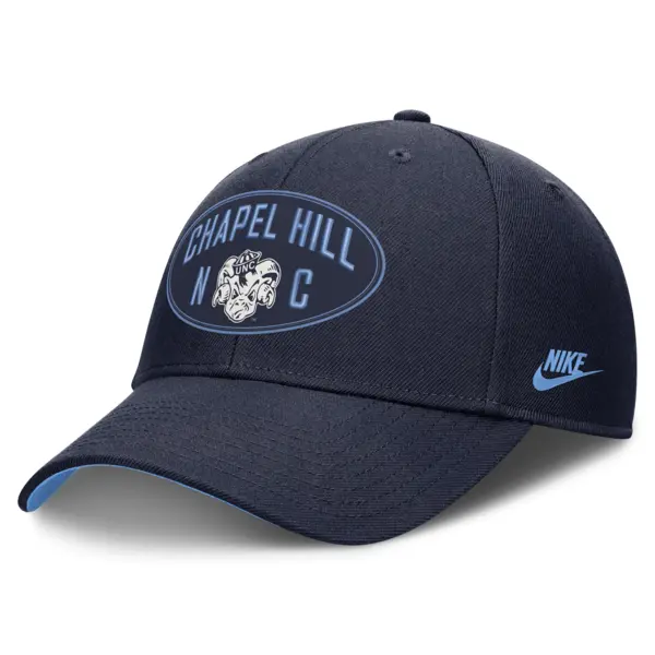 Nike North Carolina Legacy Letter & Location Rise Dri-fit College A-frame Adjustable Hat - Blue