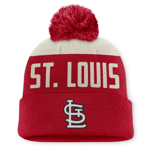 Nike St. Louis Cardinals Cooperstown Peak Mlb Cuffed Pom Beanie - Red