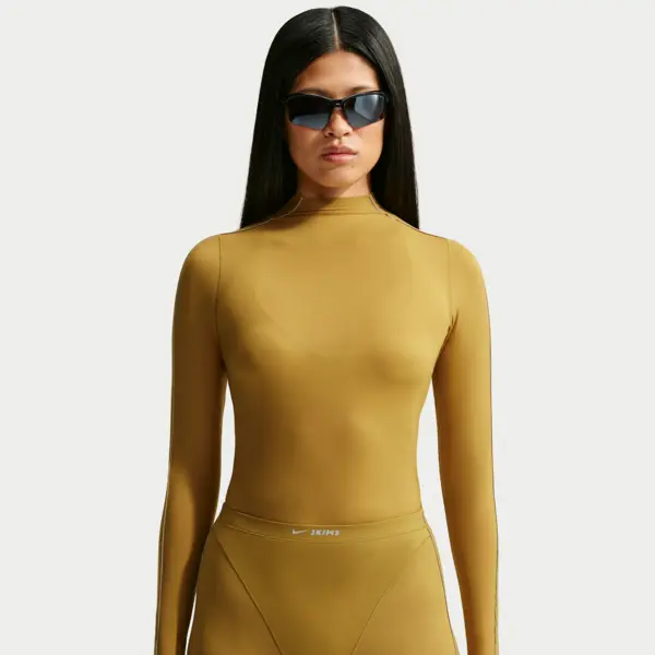 Nike Skims Weightless Mock-neck Long-sleeve Top