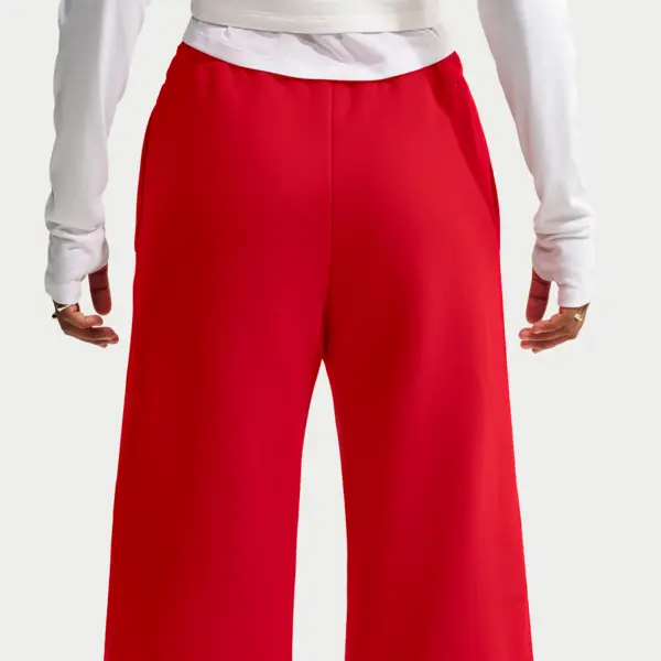 Nike Studio Fleece Weight Mid-rise Wide-leg Pants