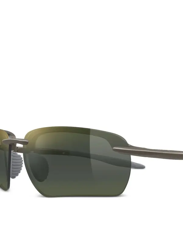 Maui Jim Rectangular Sunglasses, 65mm