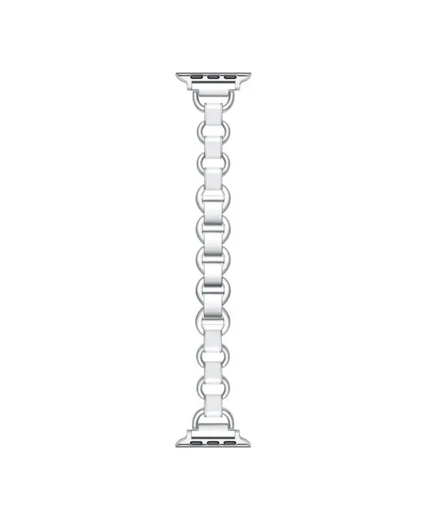 POSH TECH Lottie Band For Apple Watch - Silver/white