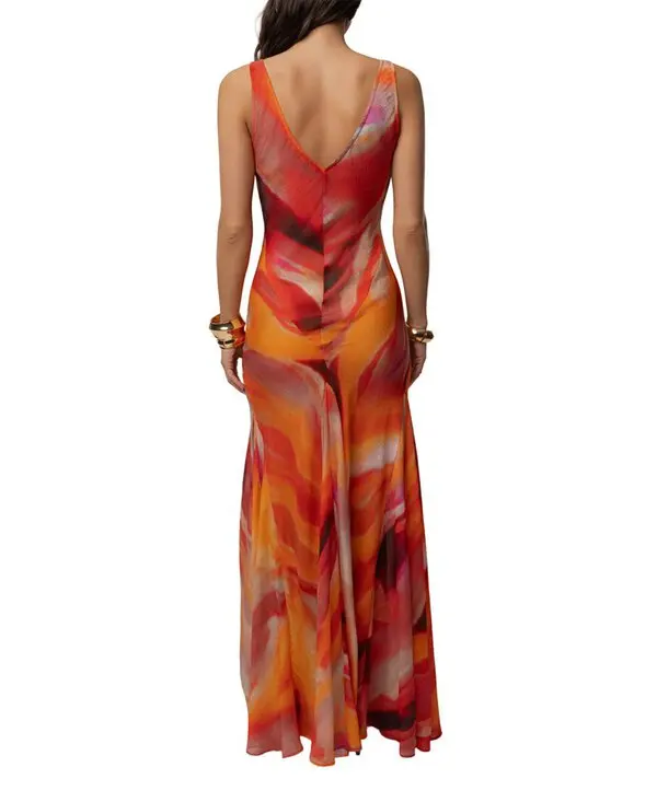 JLUXLABEL Prism Tide Maxi Dress - Red