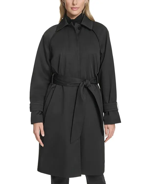 Cole Haan Insulated Twill Rain Coat