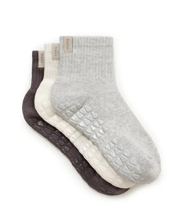 FRAISE Set Grip Socks, Pack Of 3 - Sterling
