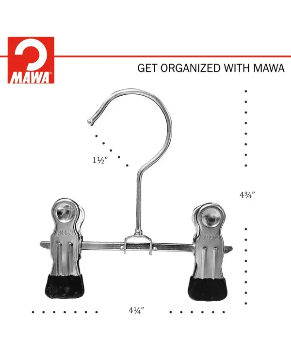 MAWA Two Clip Boot Hanger, Extra Strong Clips, Set Of 5