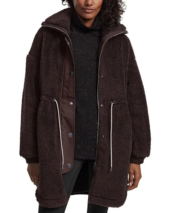 Varley Jamie Sherpa Coat - Coffee Bean