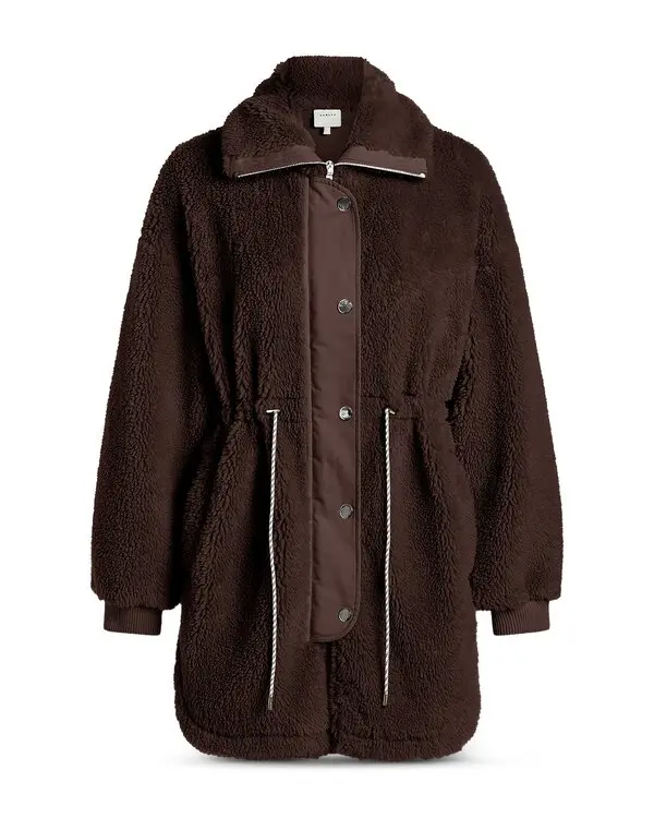 Varley Jamie Sherpa Coat - Coffee Bean