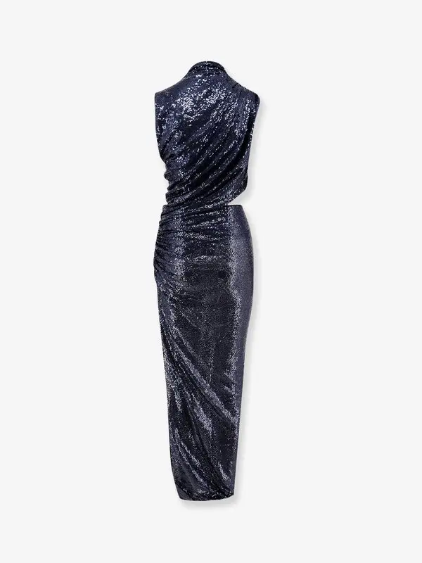 AMAZUIN Leo Stretch Tulle Dress With Sequins