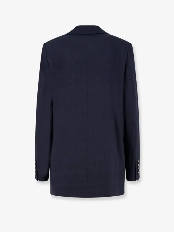 Etro Doublebreasted Stretch Wool Blazer
