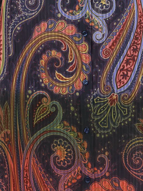 Etro Shirt With Paisley Multicolor Print