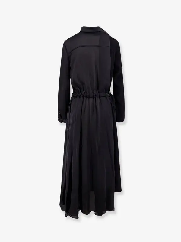 Sacai Dress With Satin Inserts