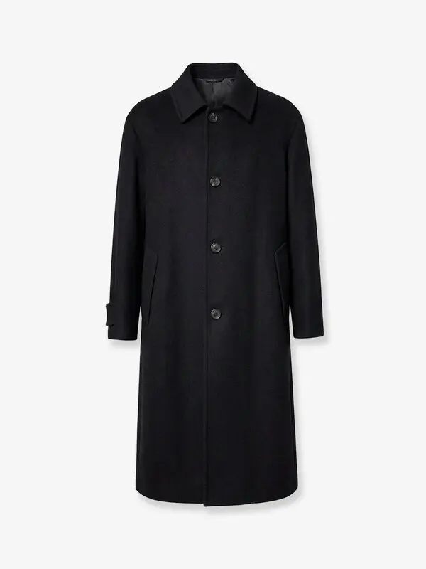 Giorgio Armani Singlebreasted Doublefaced Wool And Cashmere Cloth Coat