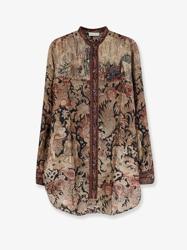 PIERRE-LOUIS MASCIA Printed Silk Shirt