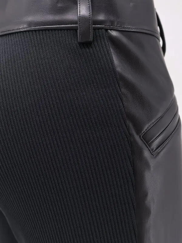 Sacai Faux Leather Trousers