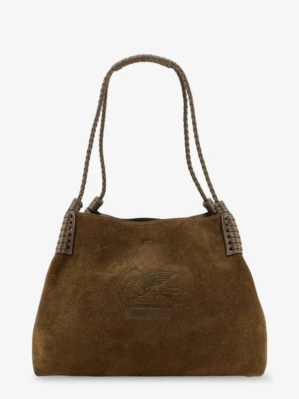 Etro Libra S Arnica Suede Shopping Bag - Brown