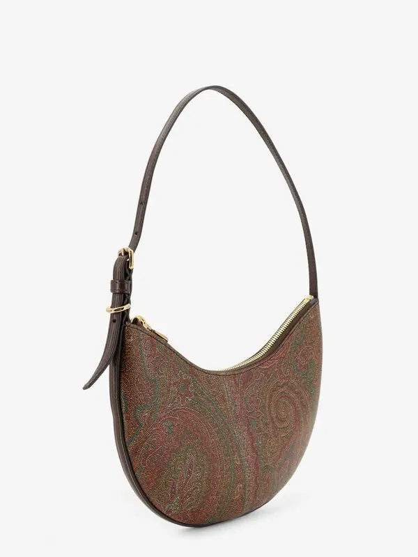 Etro Essential S Arnica Hobo Shoulder Bag In Paisley Jacquard Fabric