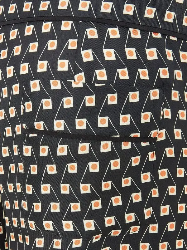 Fendi Printed Silk Pajamas Trousers