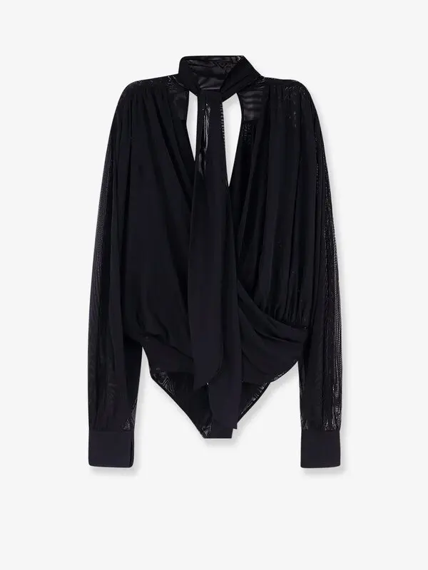 AMAZUIN Keila Sheer Stretch Tulle Bodysuit