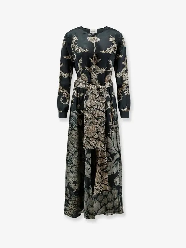 PIERRE-LOUIS MASCIA Mutkas Printed Silk Long Dress