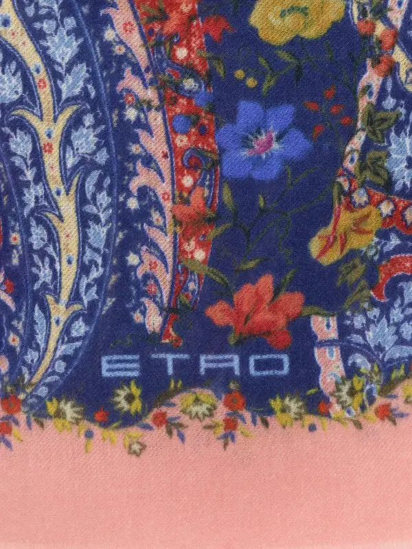 Etro Cashmere Scarf - Blue