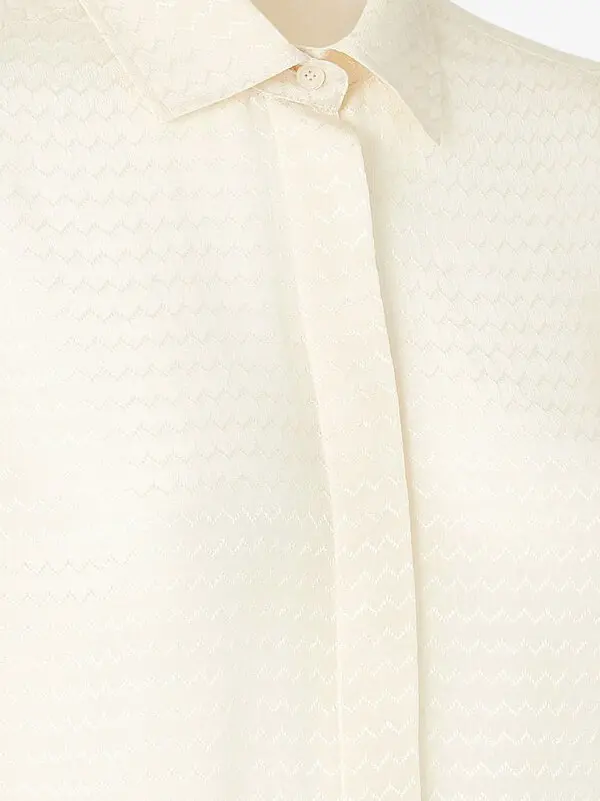 Fendi Silk Jacquard Chemisier Dress