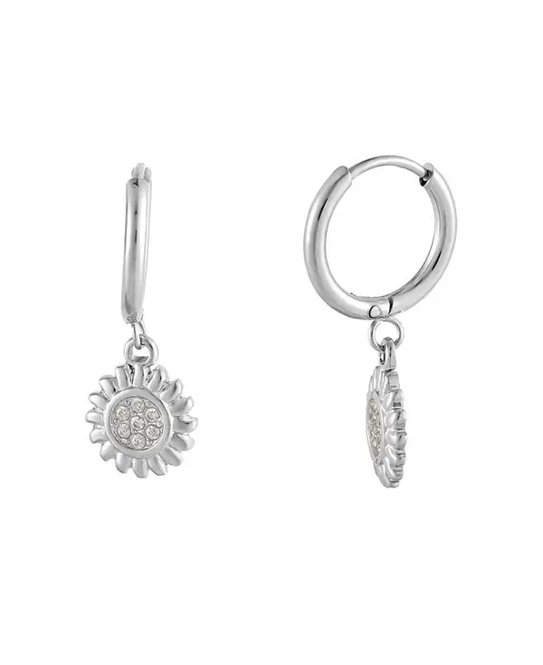 ATOLEA Helios Hoop Earrings - Silver