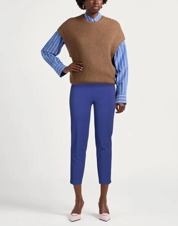 Elisabetta Franchi Pants Taupe Size Polyester, Elastane - Blue