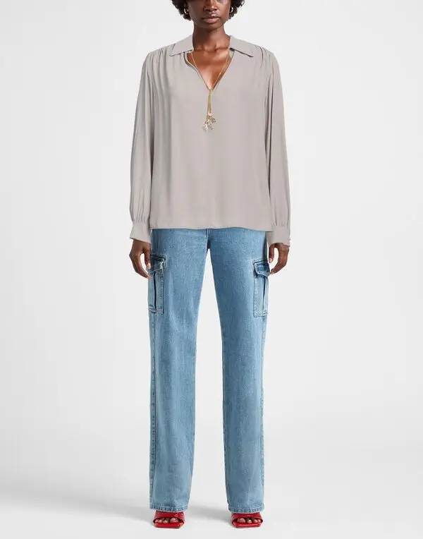 Elisabetta Franchi Top Taupe Size Viscose
