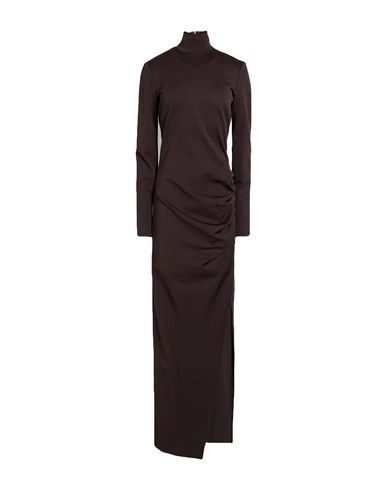 Dolce & Gabbana The Beaton Quilted Jacket Maxi Dress Dark Size Viscose, Polyamide, Elastane - Brown