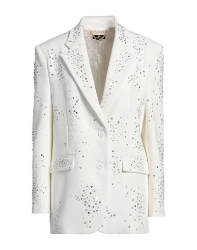 Elisabetta Franchi Blazer Ivory Size Polyester, Elastane