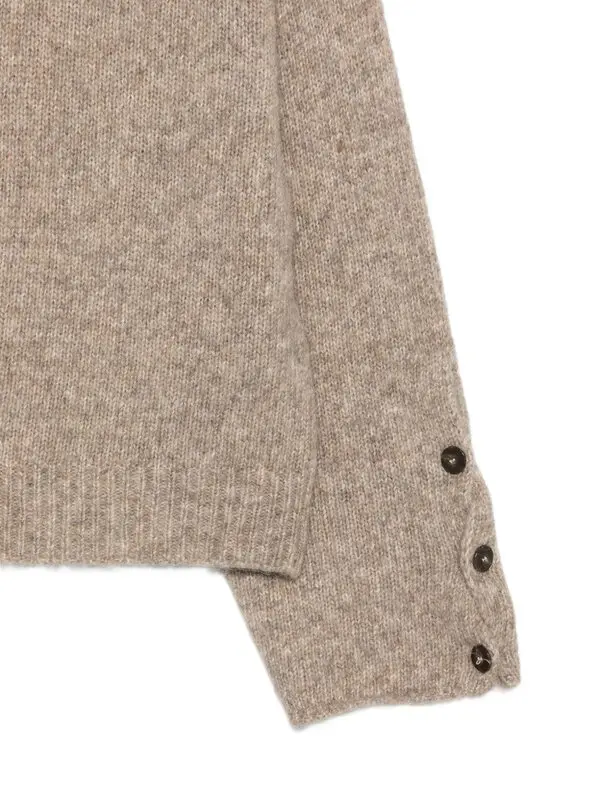 ALYSI Wool Turtle-neck Jumper - Beige