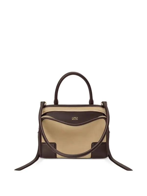 Loewe Amazona 180 Small Leather Handbag - Beige