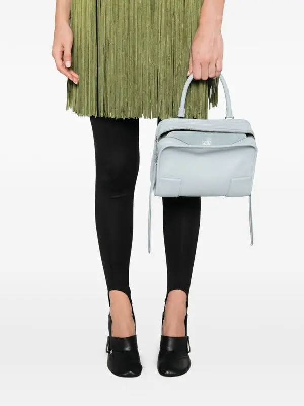 Loewe Amazona 180 Small Leather Handbag - Grey