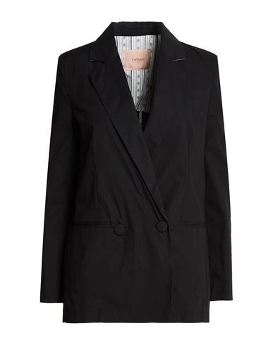 TWINSET Blazer Size Cotton, Elastane