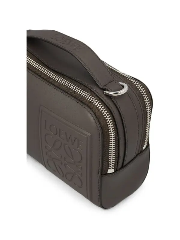 Loewe Camera Mini Leather Crossbody Bag - Grey