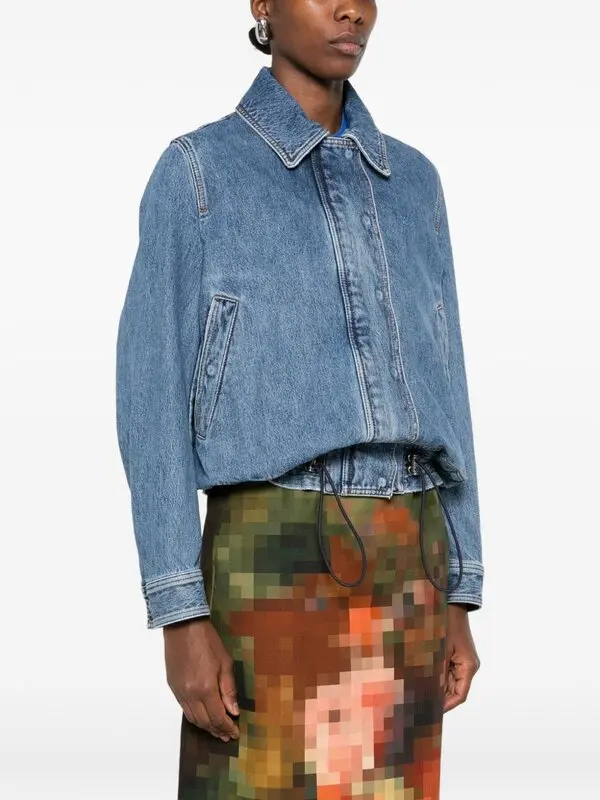 Loewe Drawstring Denim Jacket - Blue