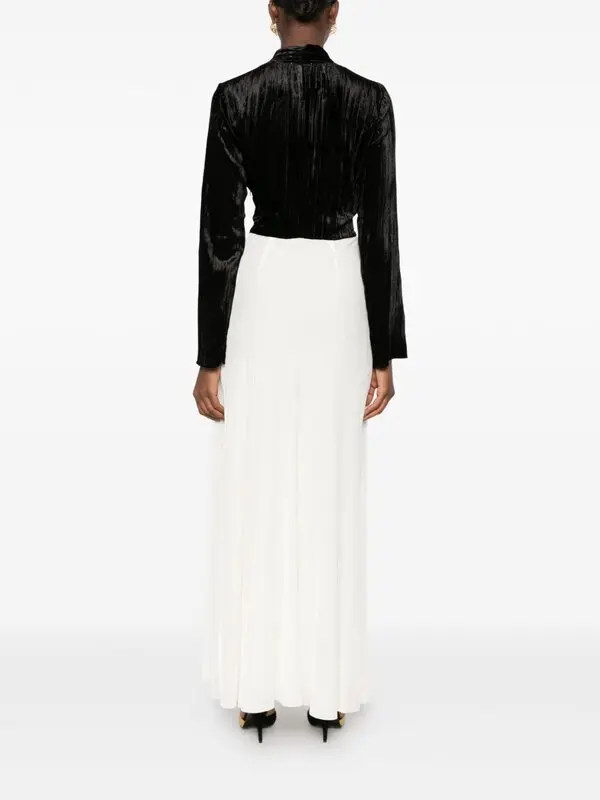 FORTE_FORTE Velvet Long Dress - Black