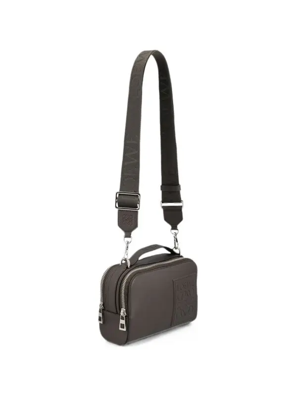 Loewe Camera Mini Leather Crossbody Bag - Grey
