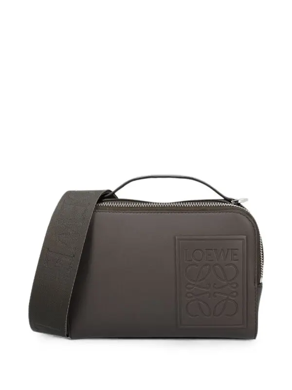 Loewe Camera Mini Leather Crossbody Bag - Grey
