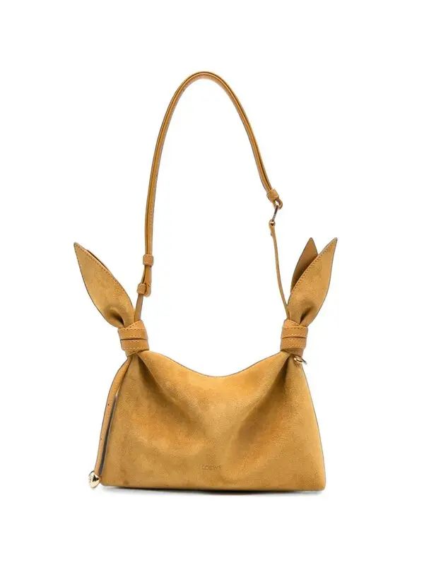 Loewe Scarf Mini Leather Shoulder Bag - Yellow