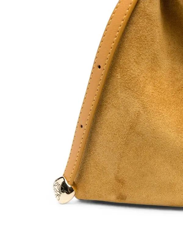 Loewe Scarf Mini Leather Shoulder Bag - Yellow
