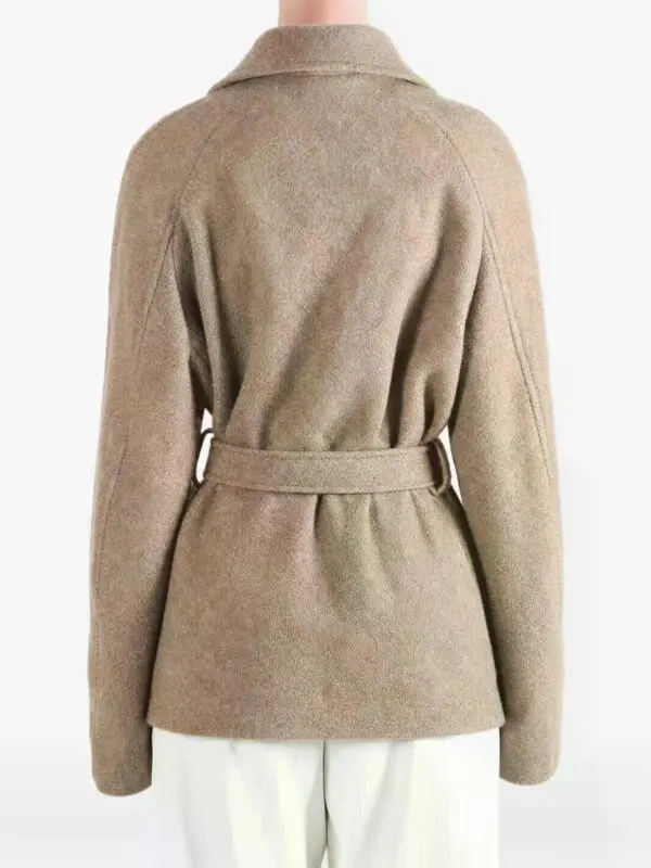 TAIGA TAKAHASHI Belted Notch-lapels Cashmere Jacket