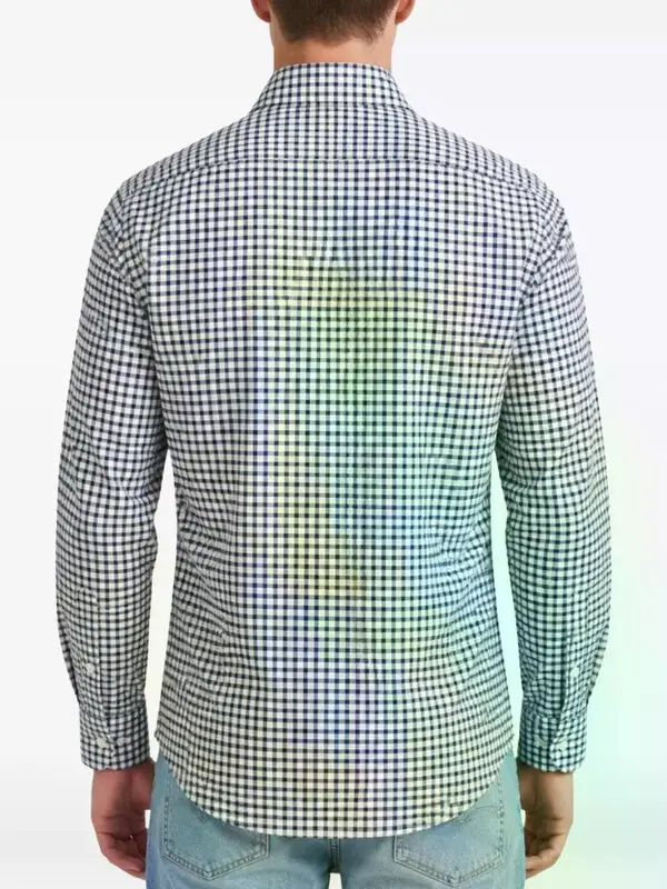 DEPERLU Check-print Long-sleeve Shirt