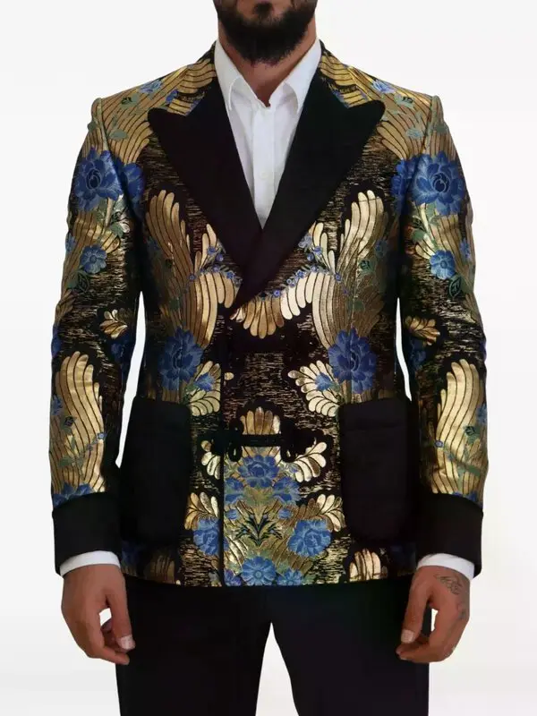 Dolce & Gabbana Brocade Double-breasted Blazer
