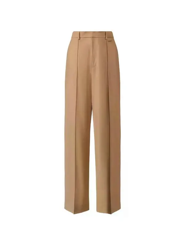 Fabiana Filippi Pressed-crease Wide-leg Trousers - Brown