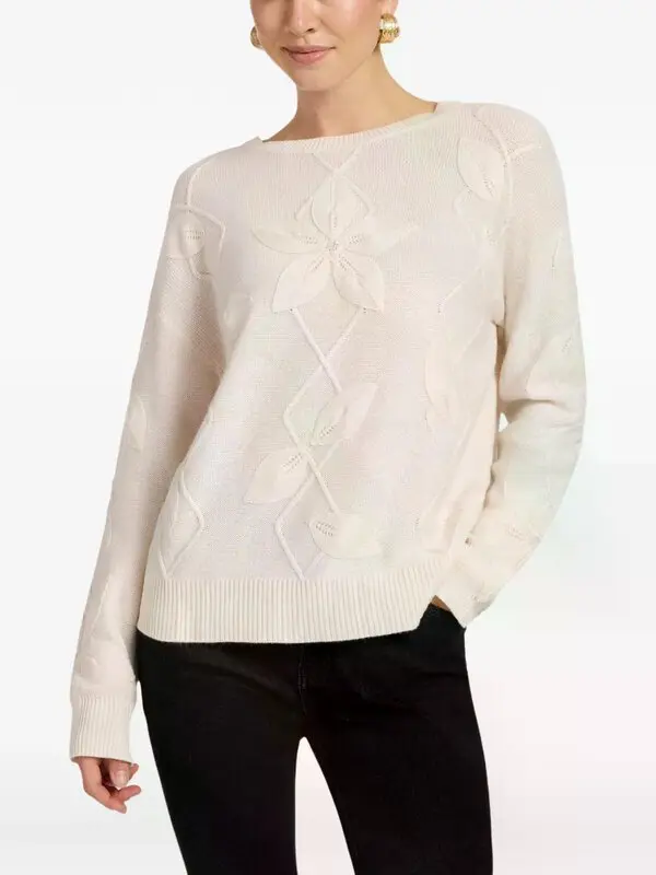 ELENA MIRÒ Floral-intarsia Sweater