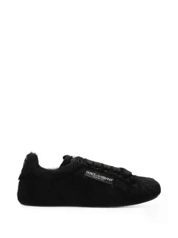 Dolce & Gabbana Fur-textured Sneakers